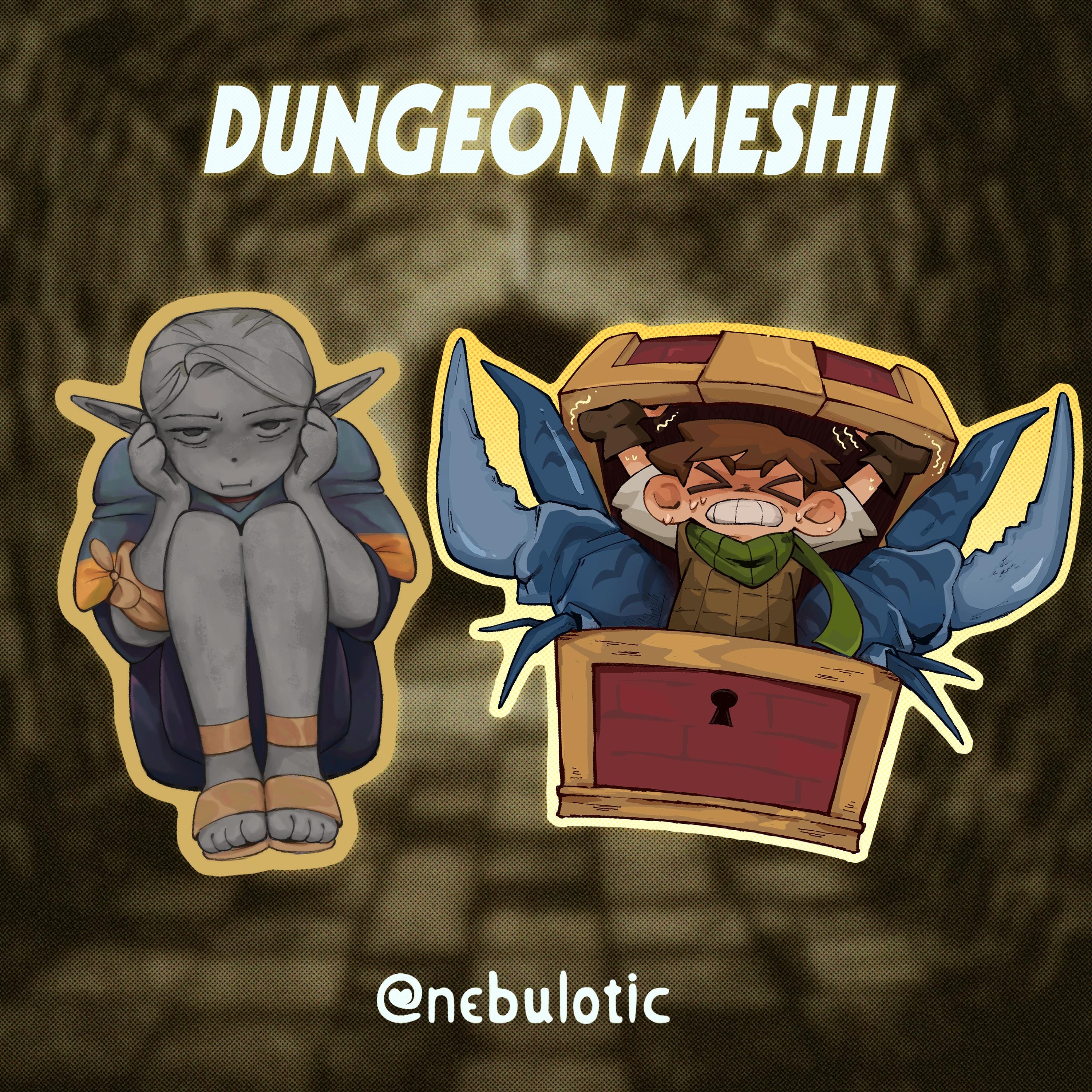 Dungeon Meshi Marcille Chilchuck Matte Stickers - Etsy