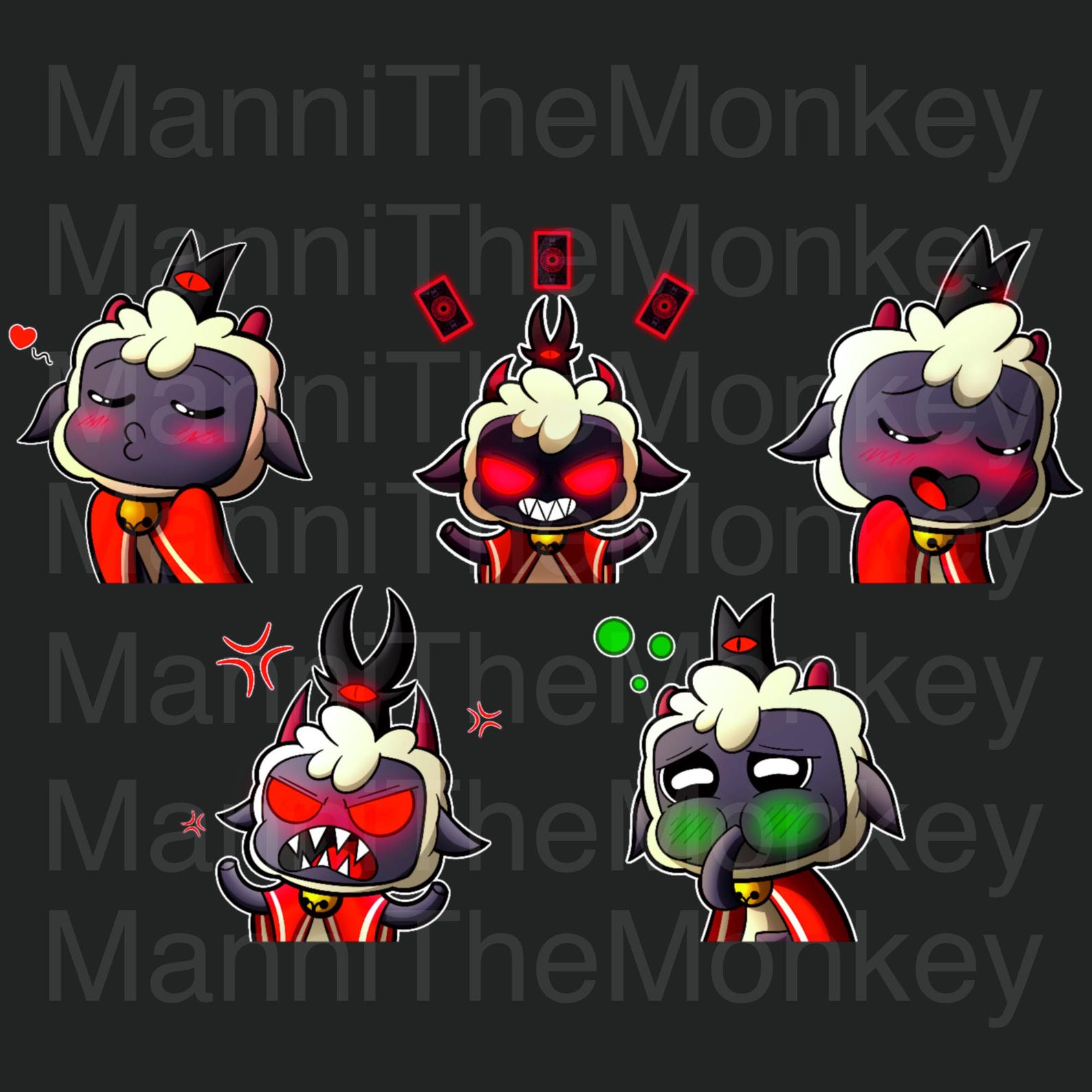 Cult of the Lamb - Twitch/discord Emotes - Etsy