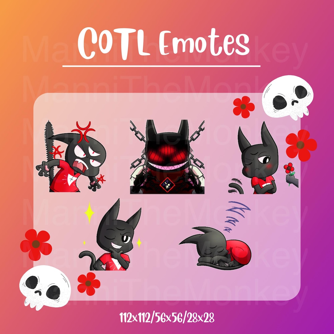 Narinder Cult of the Lamb - Twitch/discord Emotes - Etsy