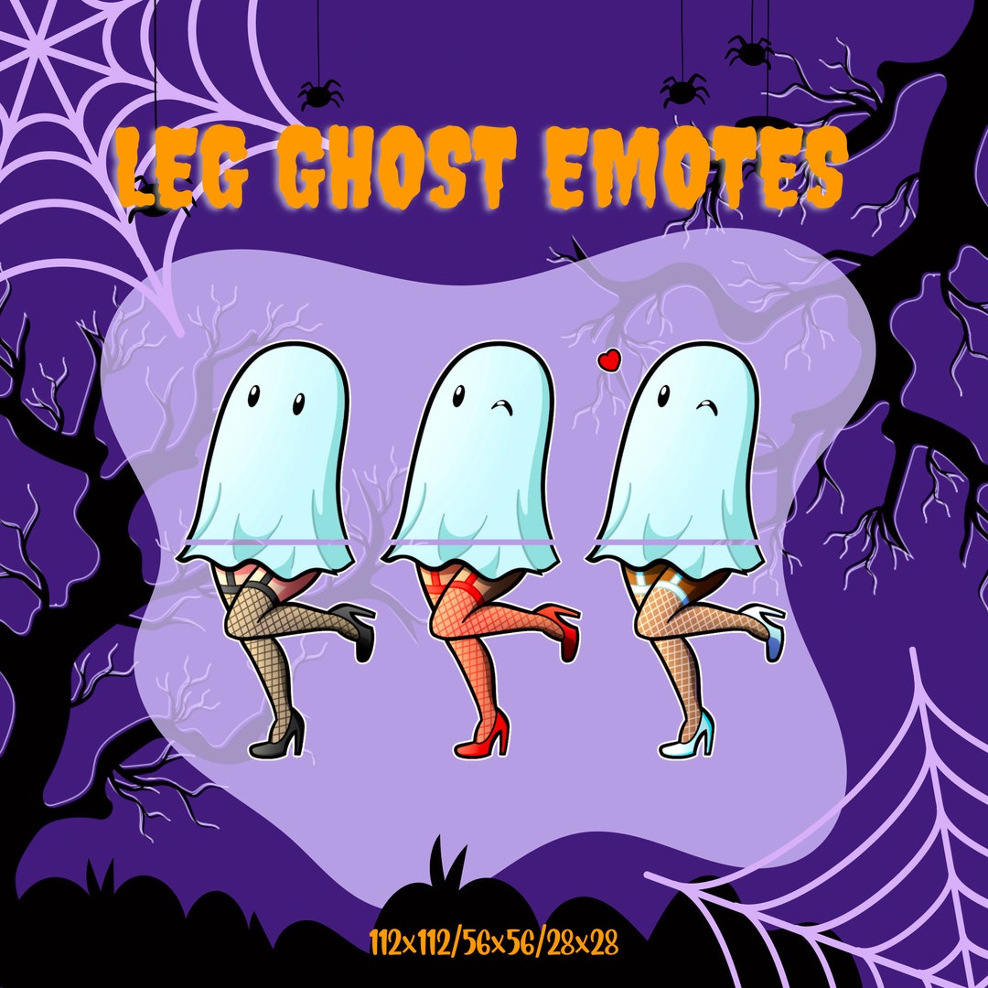 Meme Emotes Halloween Ghost Legs for Twitch and Discord - Etsy