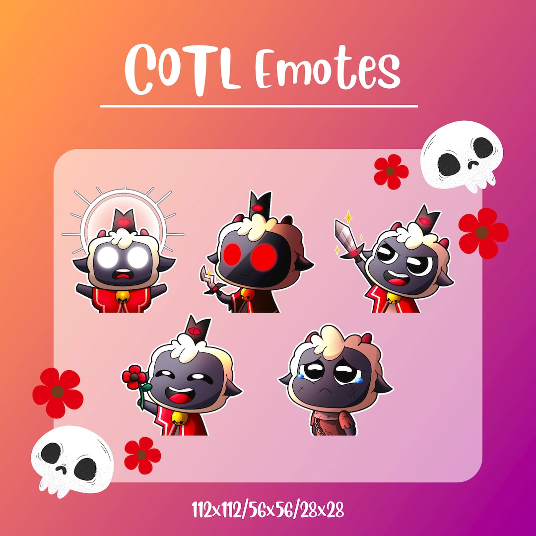 Cult of the Lamb - Twitch/discord Emotes - Etsy