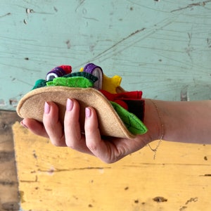 Felt Taco Kit Taco Playset Felt Pretend Play Food Taco Set Felt Taco ...