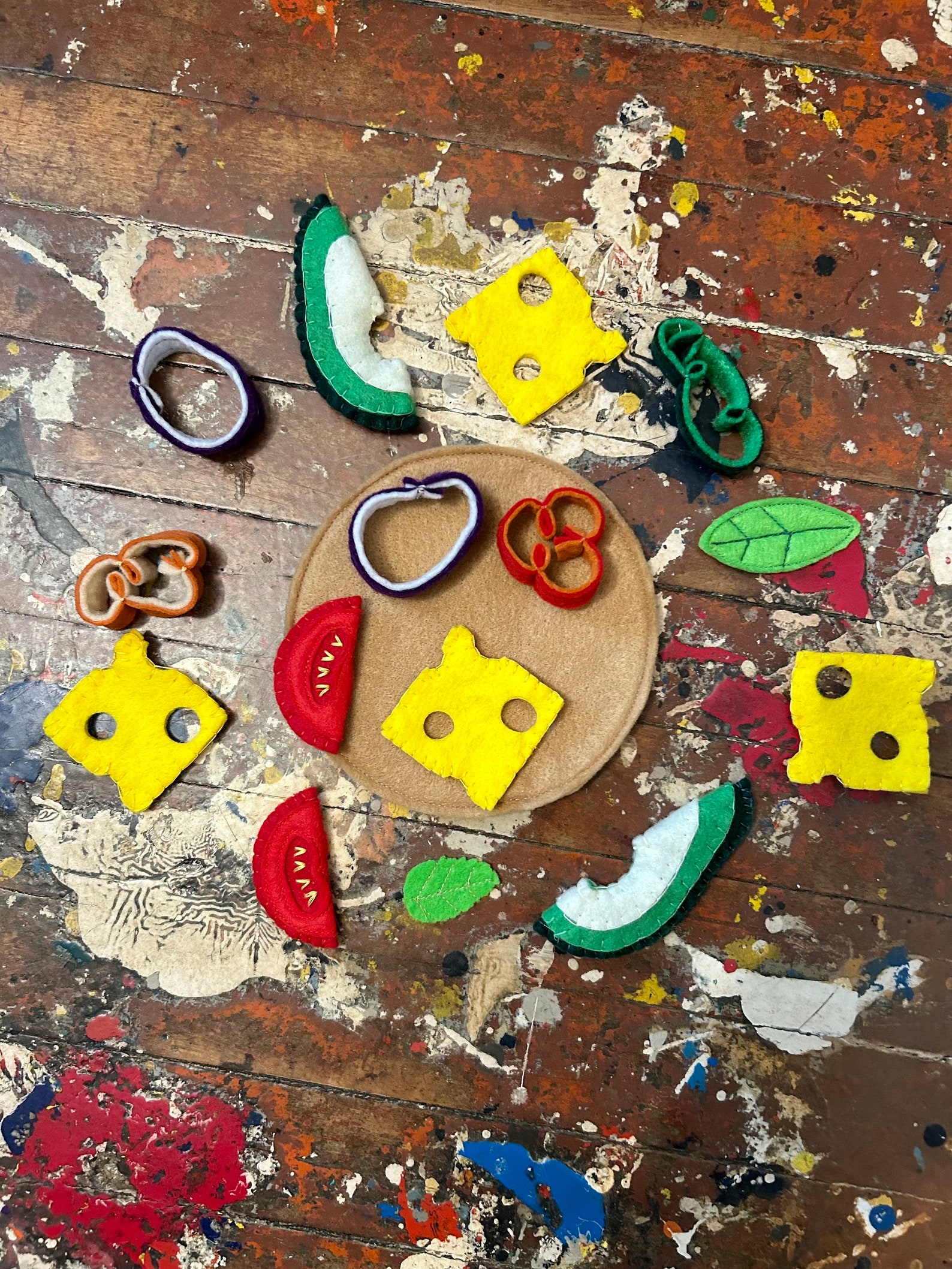 Felt Taco Kit Taco Playset Felt Pretend Play Food Taco Set Felt Taco ...