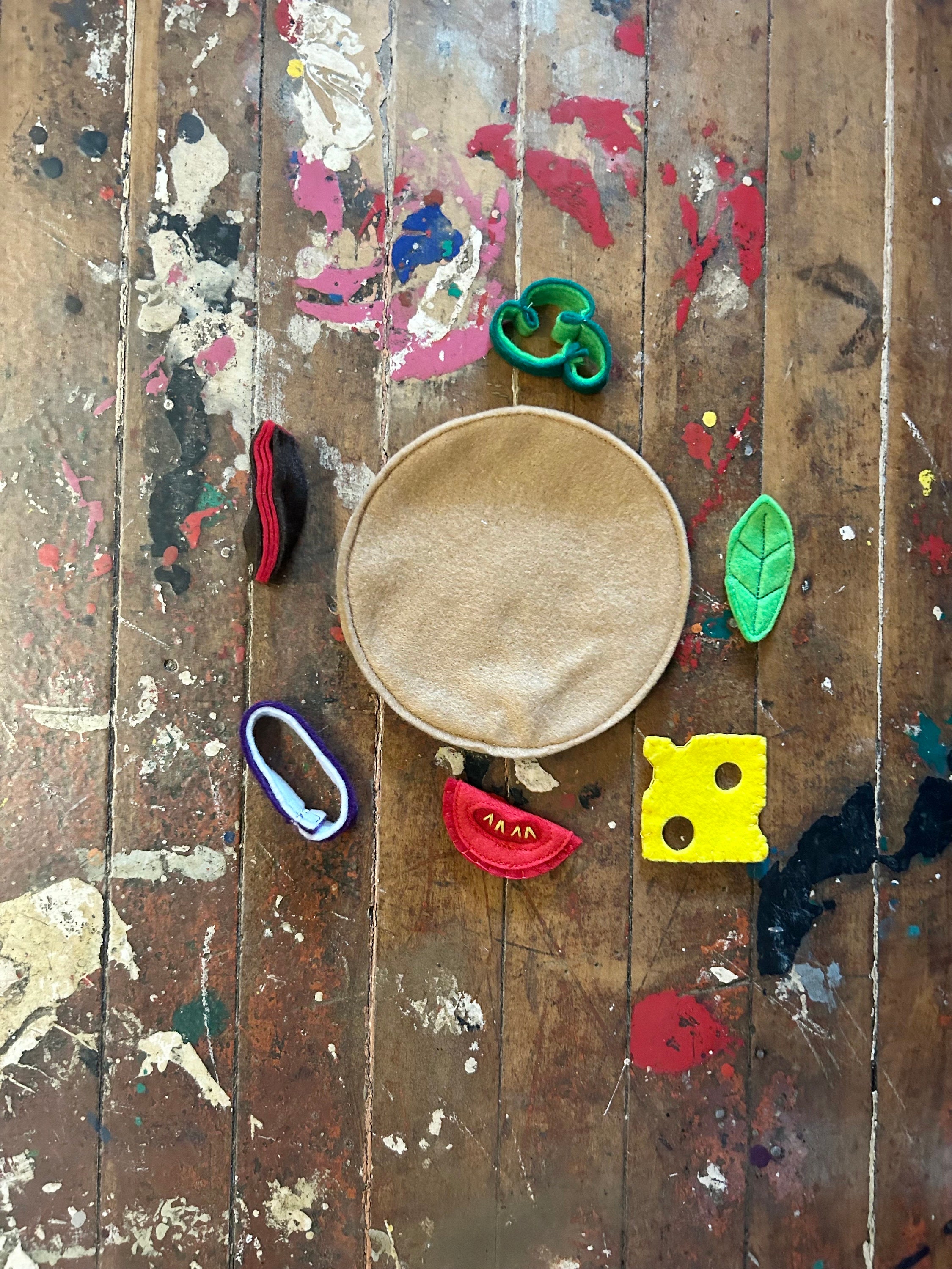 Felt Taco Kit Taco Playset Felt Pretend Play Food Taco Set Felt Taco ...