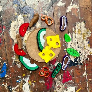 Felt Taco Kit Taco Playset Felt Pretend Play Food Taco Set Felt Taco ...