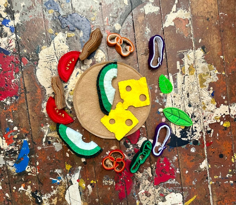 Felt Taco Kit Taco Playset Felt Pretend Play Food Taco Set Felt Taco ...