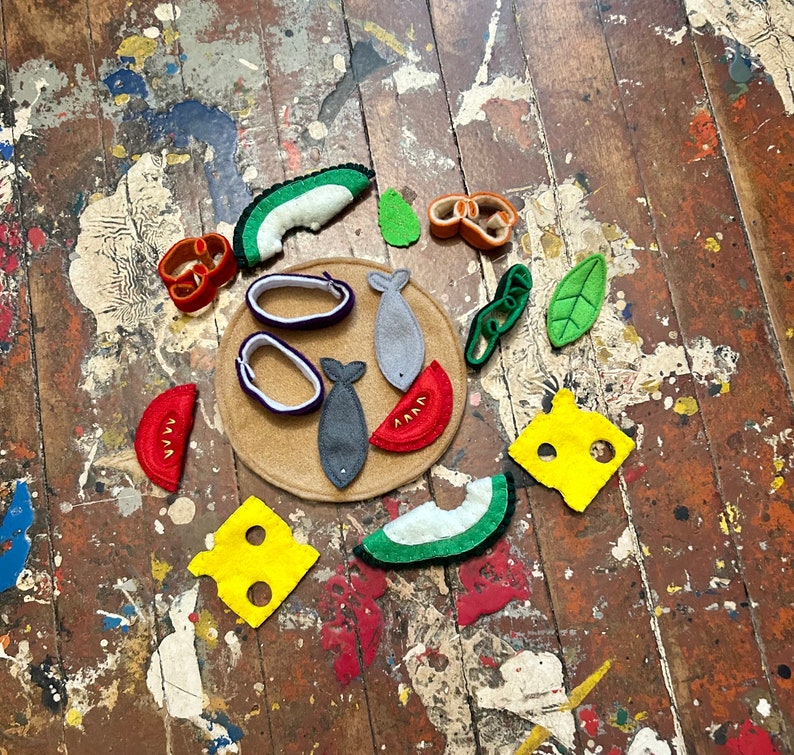 Felt Taco Kit Taco Playset Felt Pretend Play Food Taco Set Felt Taco ...