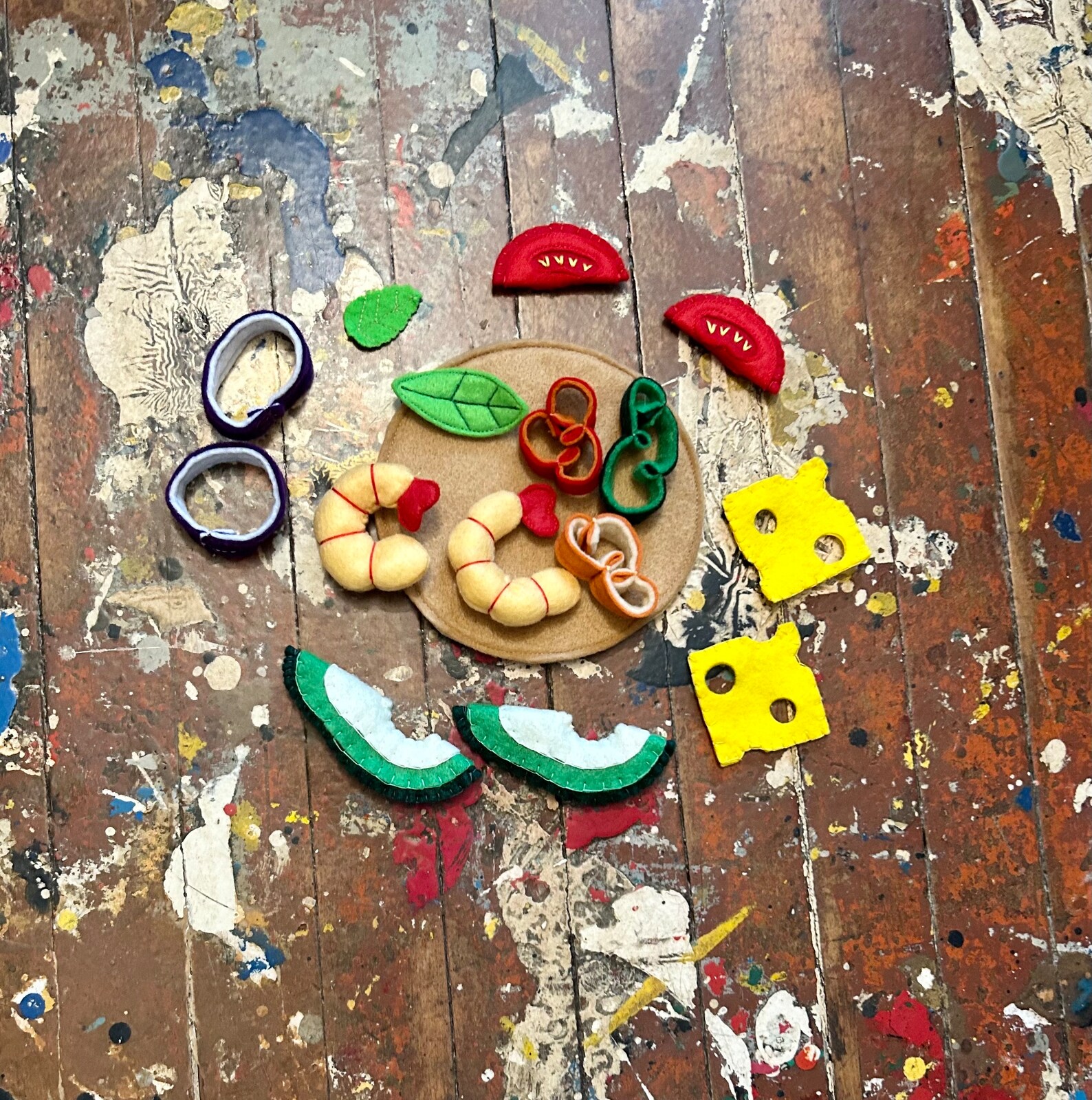 Felt Taco Kit Taco Playset Felt Pretend Play Food Taco Set Felt Taco ...