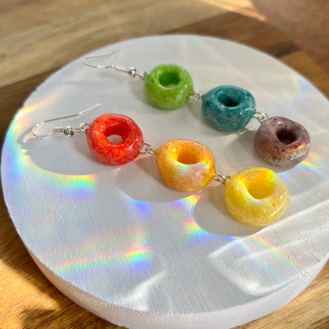 Fruit Loop Earring | Unique Cute Gift Jewelry Birthday Graduation ...