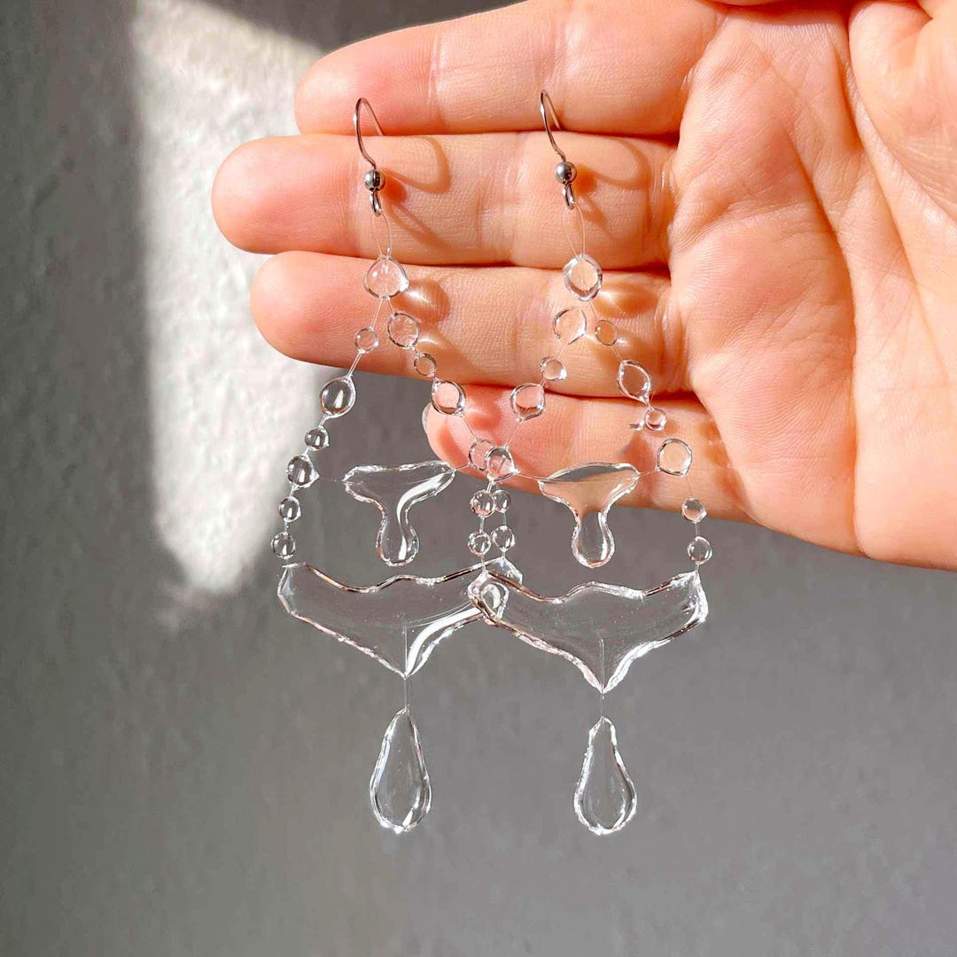 Handmade Dewdrop Morning Dew Earring | Unique Mother's Day Birthday Graduation Summer Wedding ...