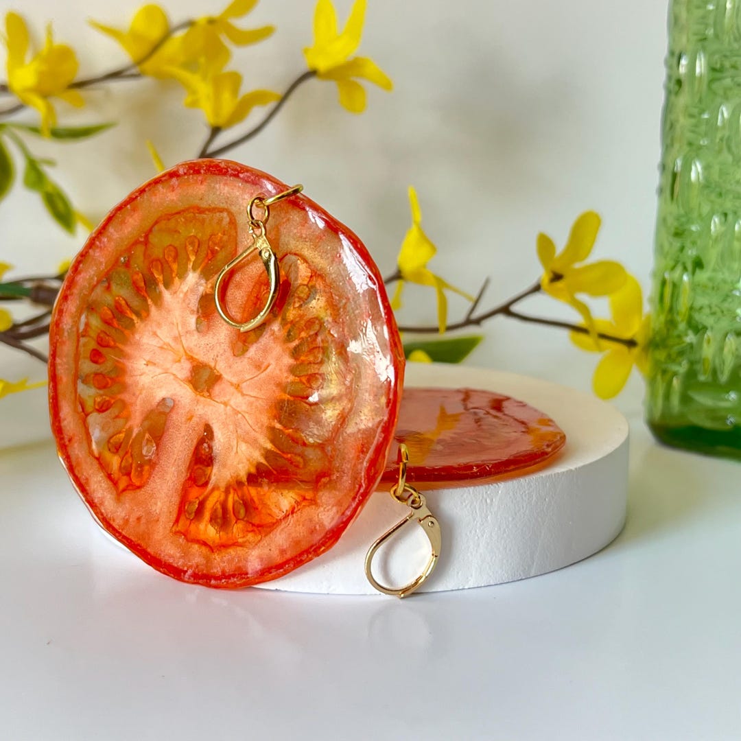 Red Tomato Earring Unique Mother's Day Birthday Graduation Summer ...