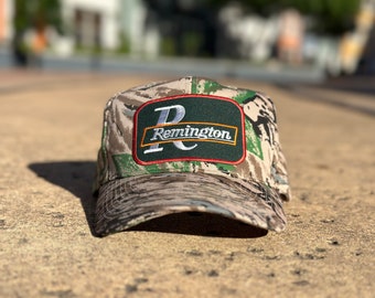 Remington Retro Vintage Oak Camo Ropebrim Snapback Hat - Etsy