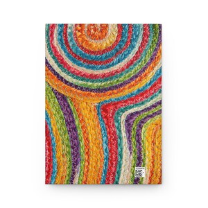 Colorful and Bright Rope Texture Design Matte Hard Cover Notebook - Etsy