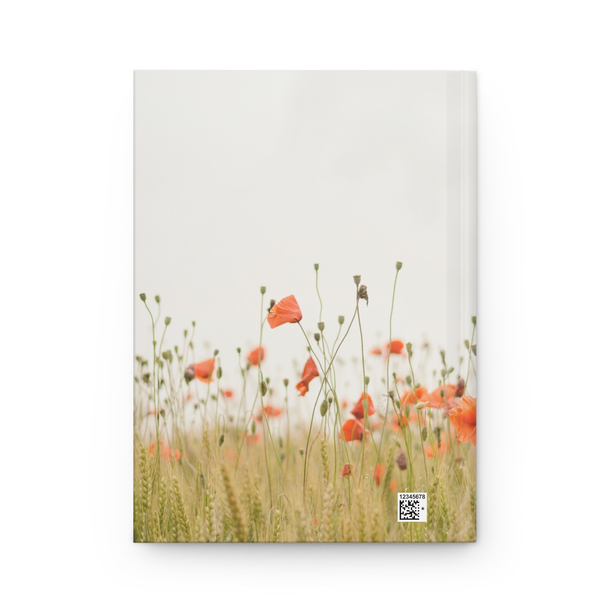 Coral Flower Field Matte Hard Cover Notebook - Etsy