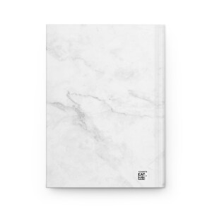 White Marble Stone Matte Hard Cover Notebook - Etsy