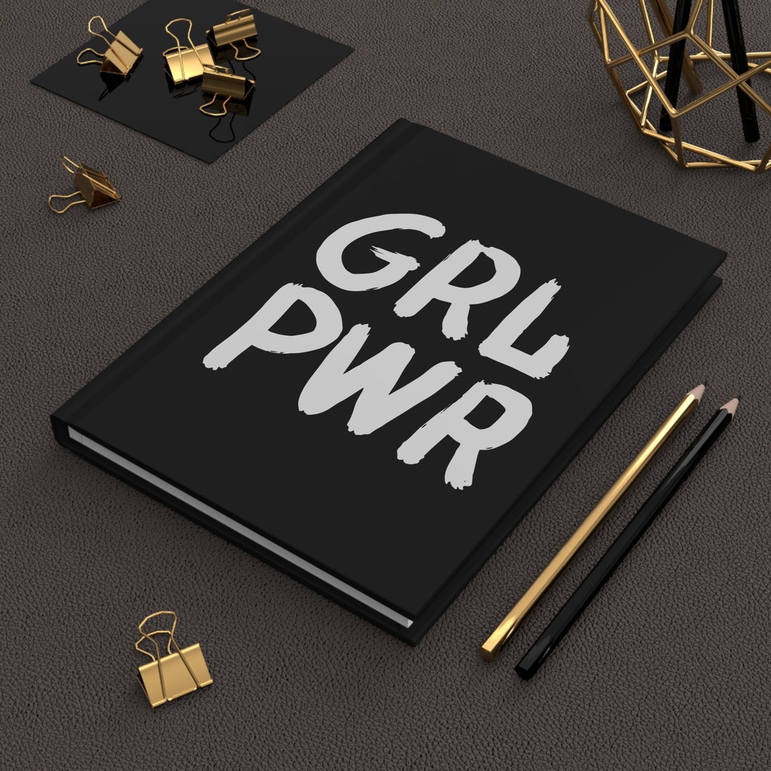 Girl Power Matte Hard Cover Notebook - Etsy