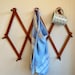 Vintage Wooden Accordion Peg Rack - Etsy