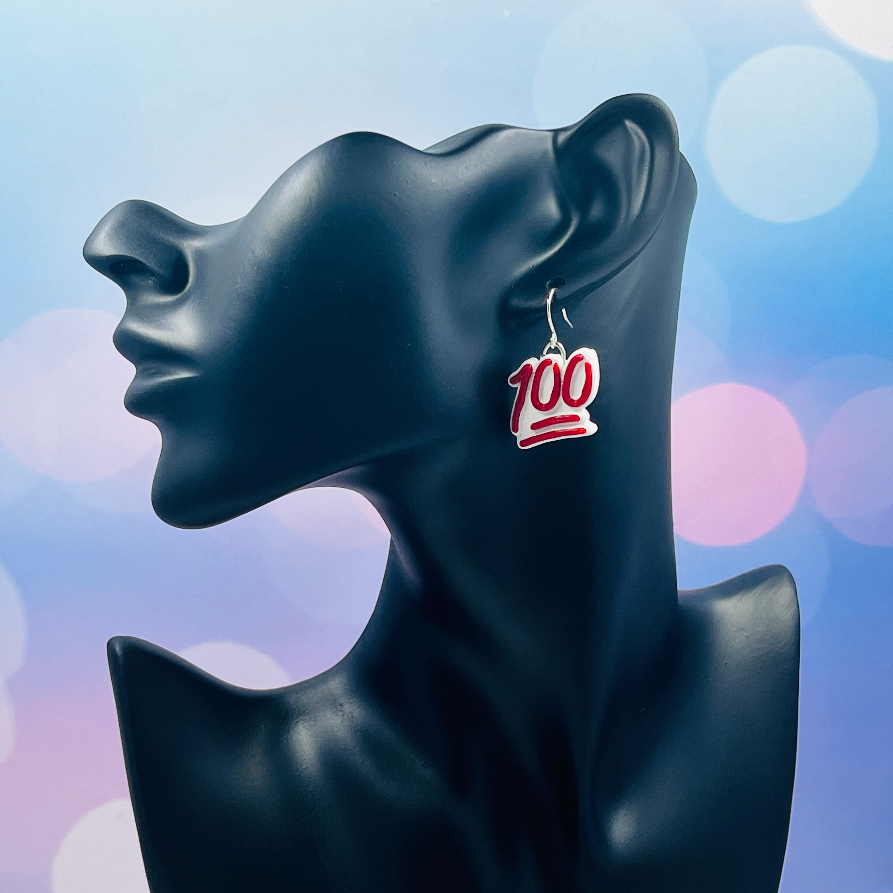 100 Percent Emoji Earrings / Meme / Funny / Ironic / Ridiculous / 90s ...