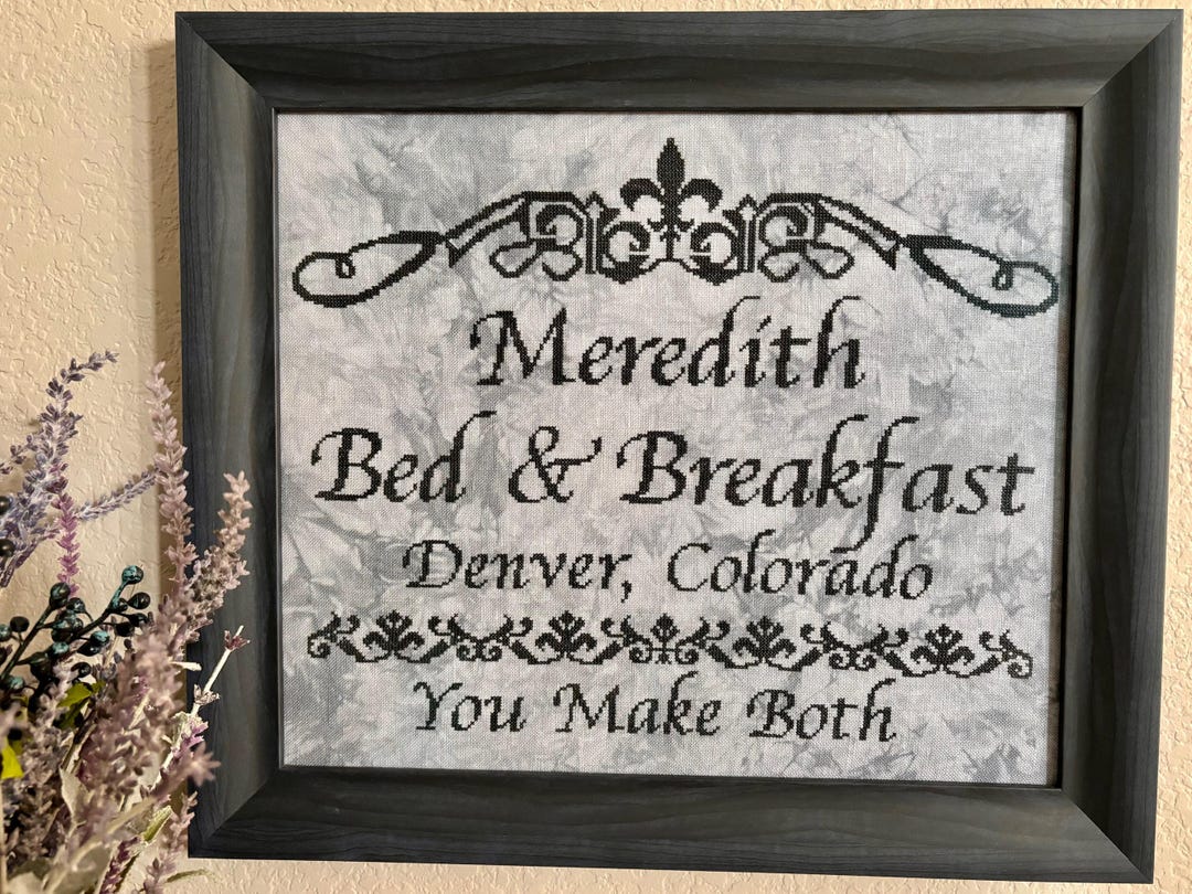 Bed & Breakfast Sampler Sign - Etsy