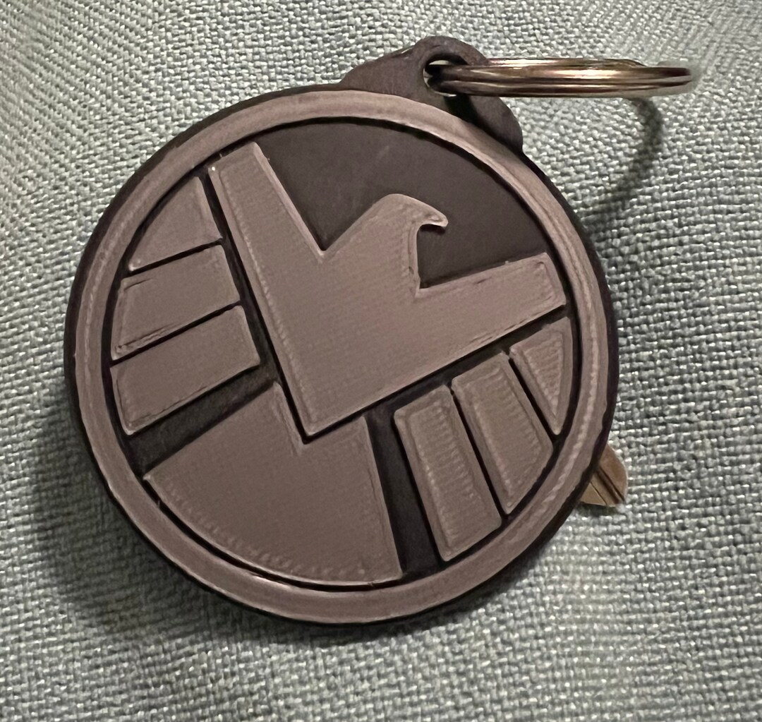 Marvel's SHIELD Logo Keychain - Etsy