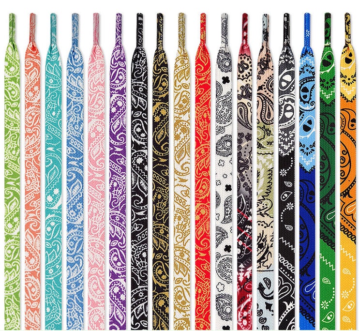 Flower Shoe Laces, Flat Beautiful Pattern, Style Accessories - Etsy