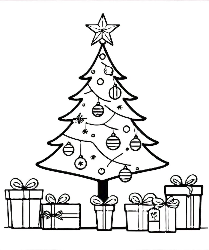14 Printable Christmas Coloring Pages - Etsy