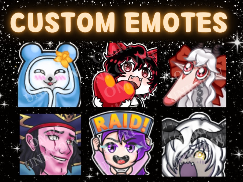 Custom Emotes | Commission | Twitch | Discord | Youtube | Streaming ...