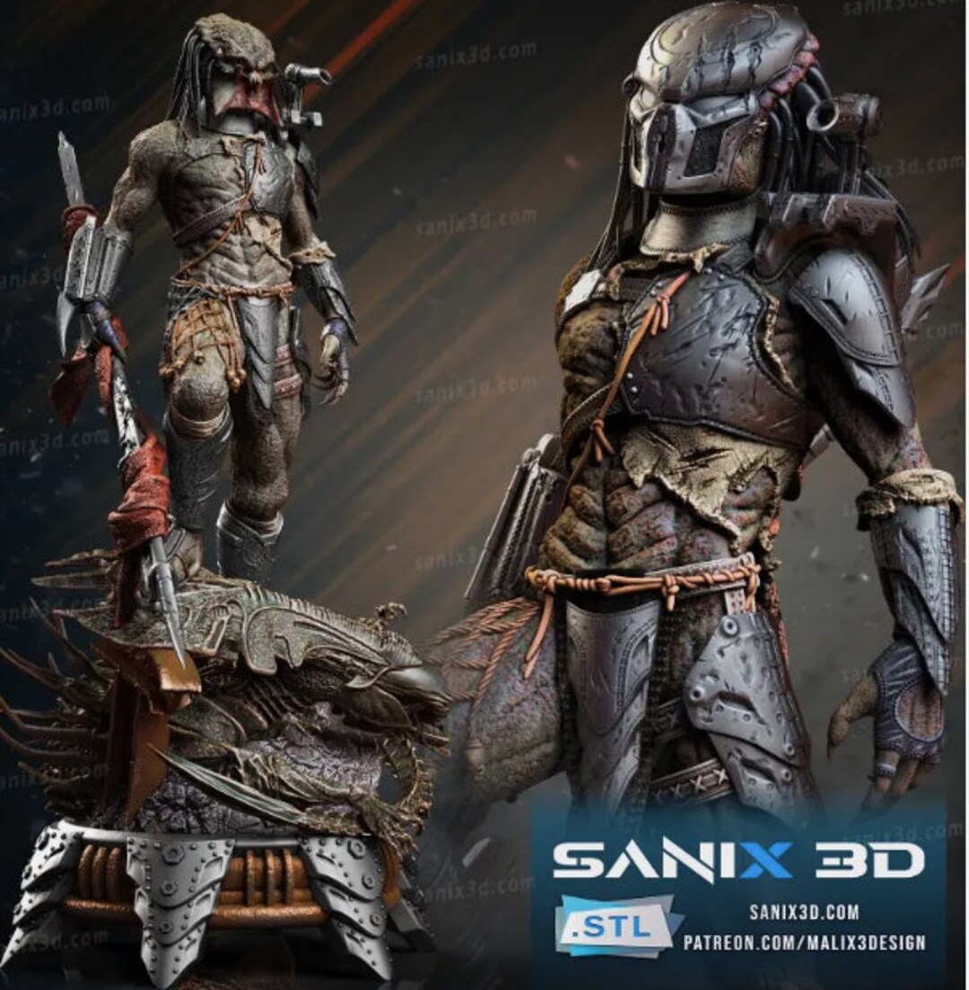 Alien Predator 3D Printed Model Kit Resin Model Kit - Etsy