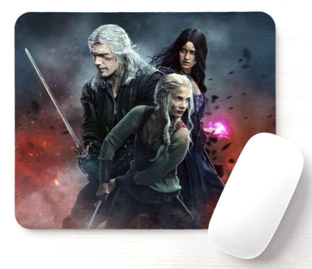 The Witcher Mouse Pad Geralt of Rivia Ciri Yennifer - Etsy