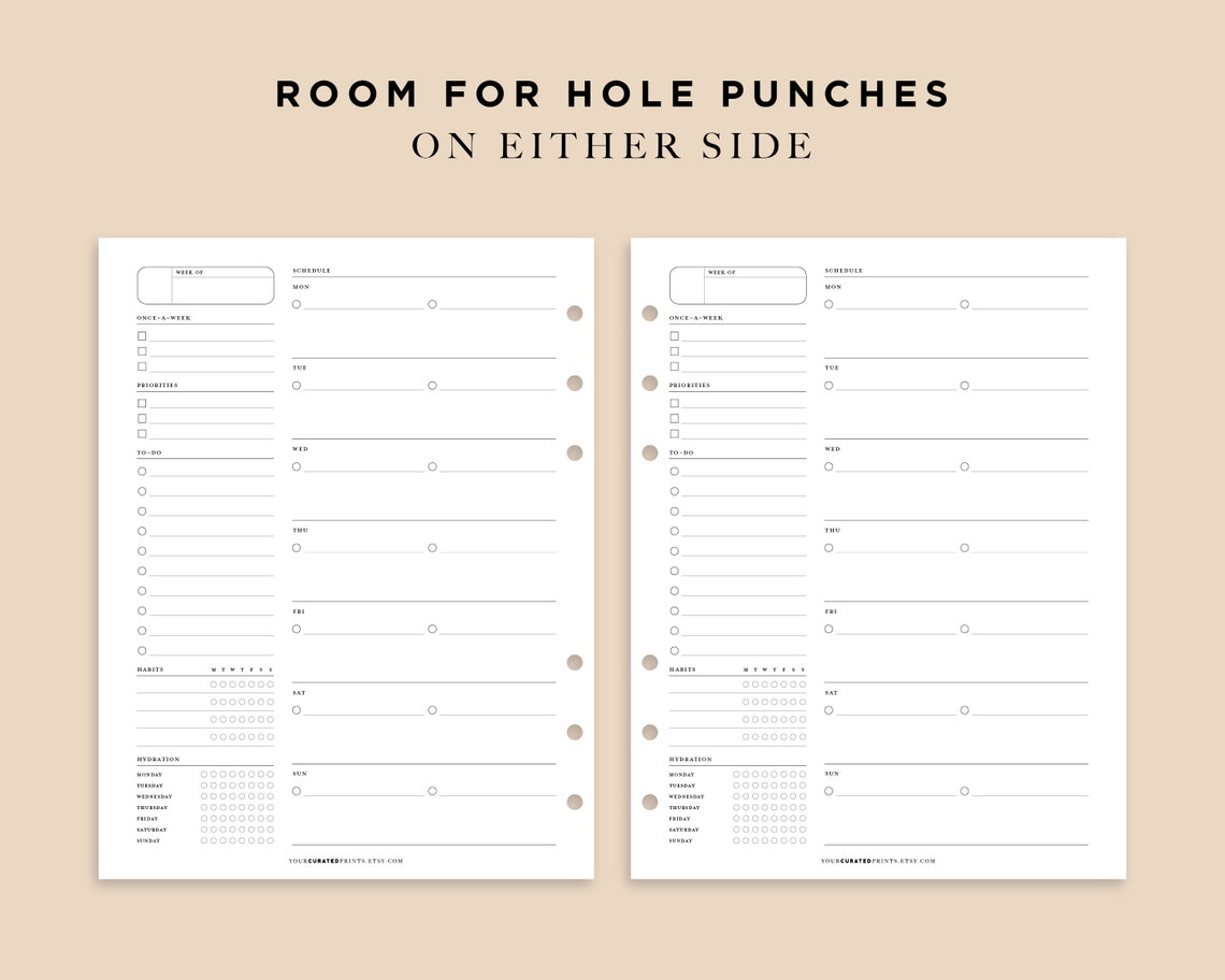 Weekly Planner to Do List Printable To-do Template for Home or Work ...