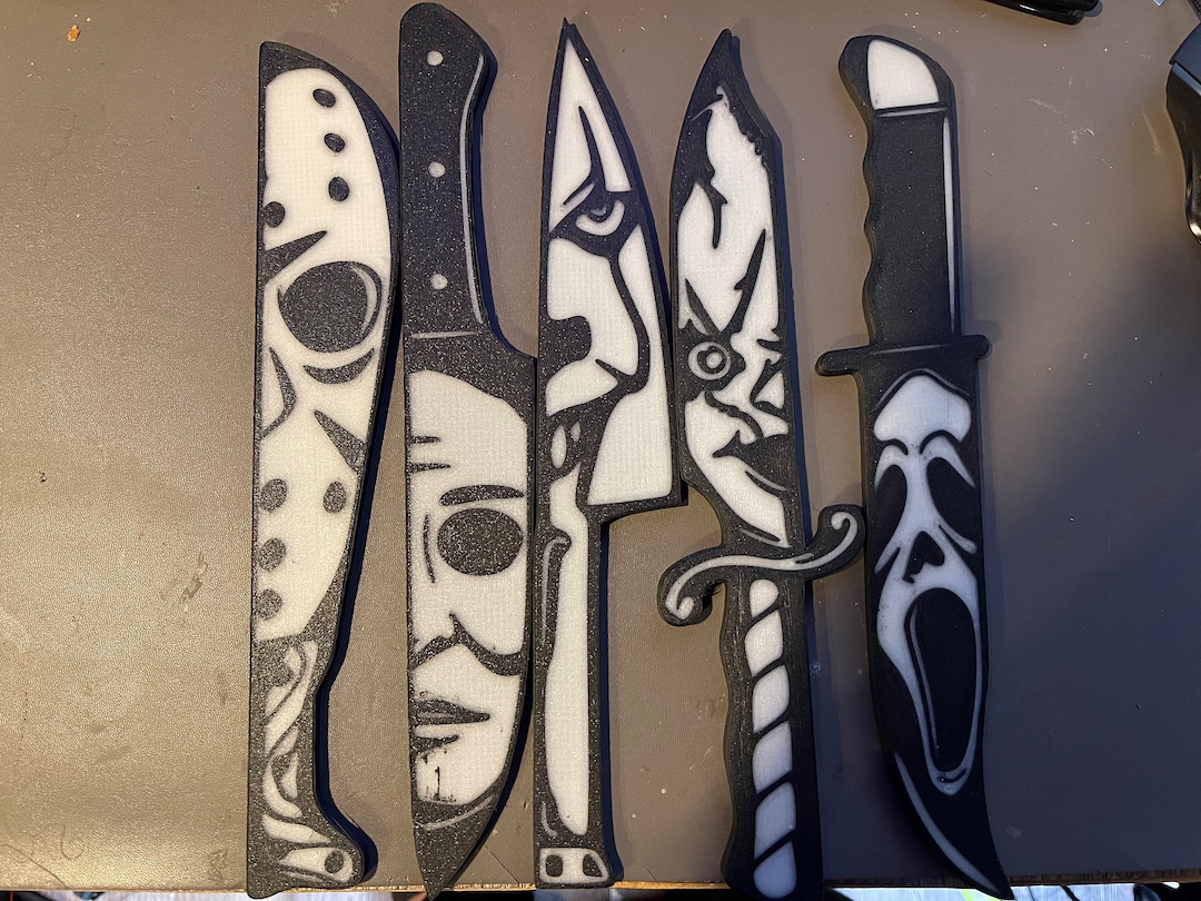Horror Knives, Jason Voorhees-friday the 13th, Michael Myers-halloween, Pennywise-it, Ghostface ...