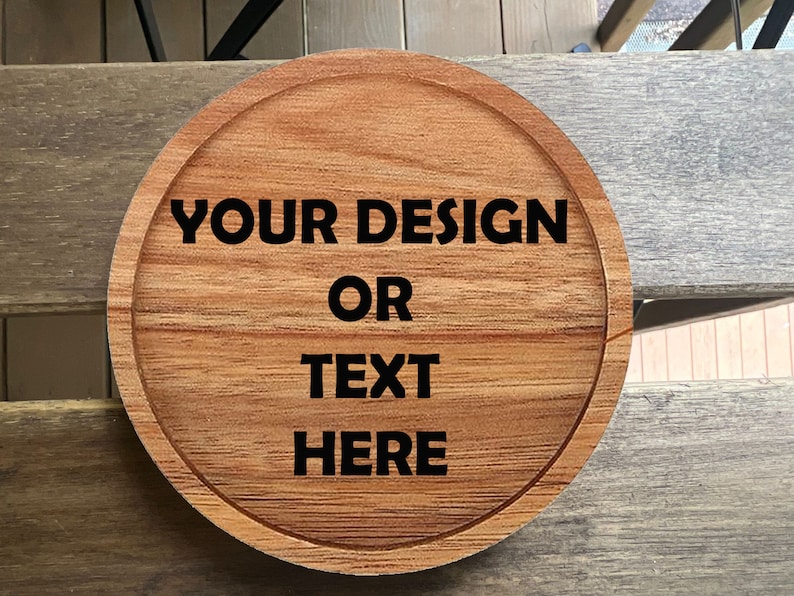 Custom Your Design Wooden Coasters, Custom Gift, Personalized Coaster ...
