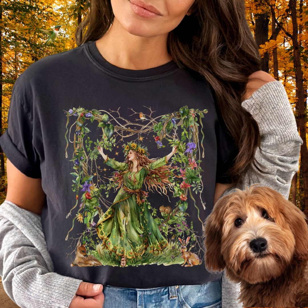 Whimsical Fairycore Nature Witch Shirt, Comfort Colors® Forest Fairy ...
