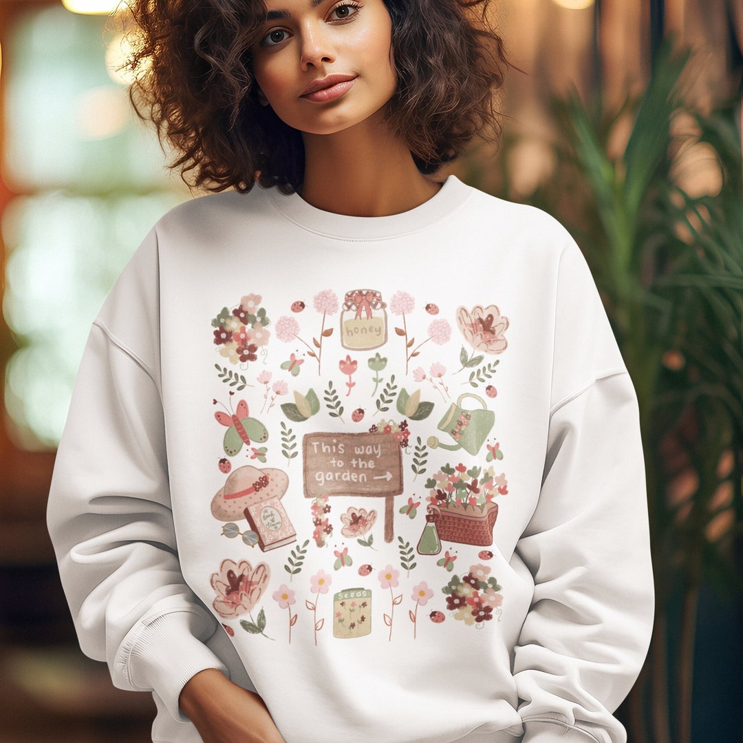 Vintage Cottagecore Gardening Sweatshirt,cottagecore Clothes, Grandmas ...