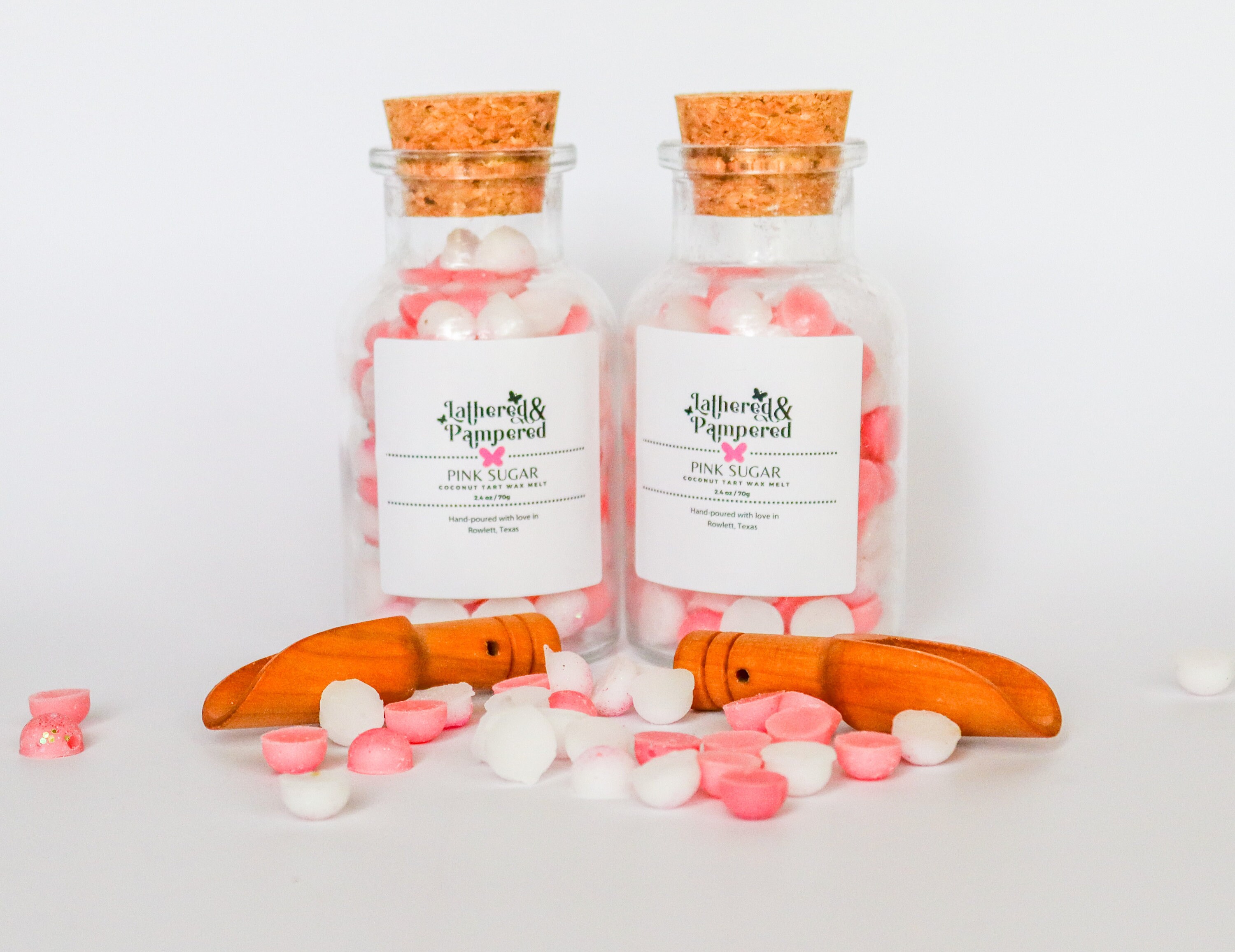 Pink Sugar Snap Bar Wax Melts Pink Sugar Coconut Wax Melts Luxury High ...