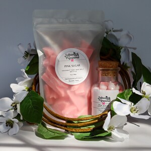 Pink Sugar Snap Bar Wax Melts | Pink Sugar Coconut Wax Melts| Luxury ...