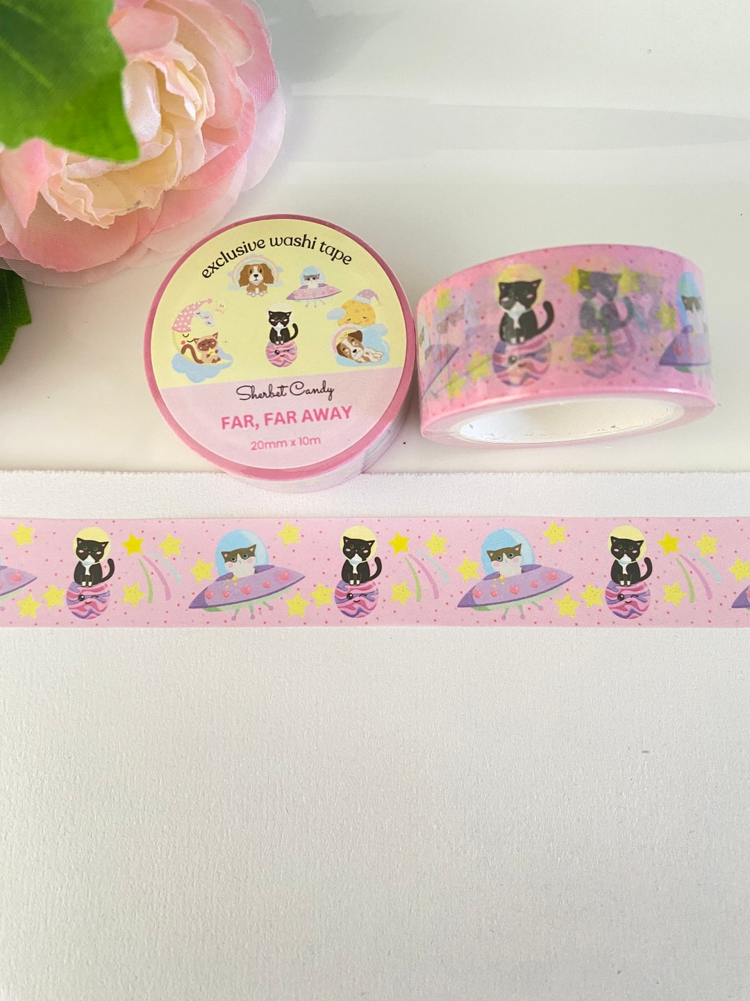 Sherbet and Mittens in Space Washi Tape - Etsy Australia