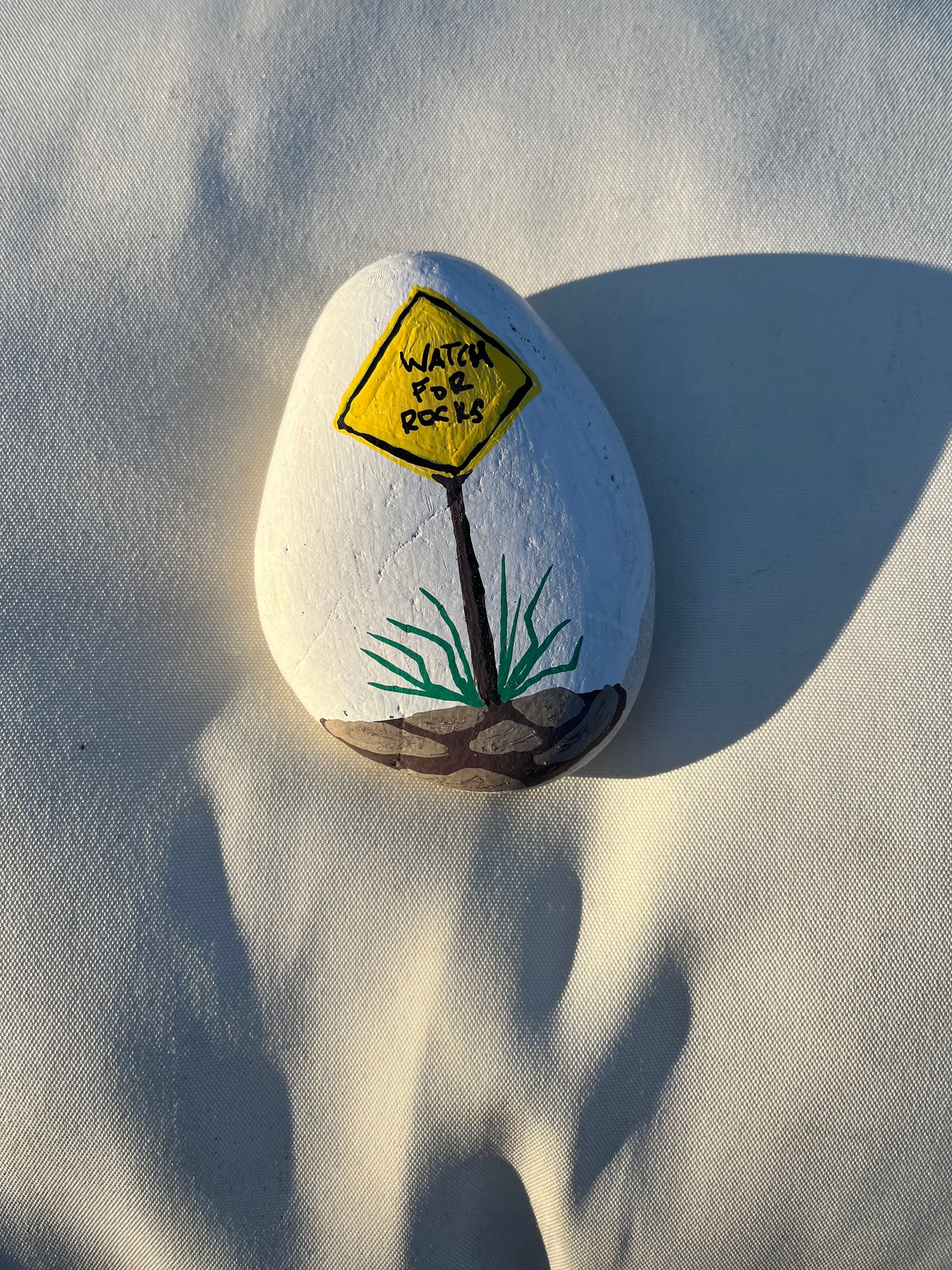 Decorative Garden Rock-“watch for Rocks” Sign - Etsy