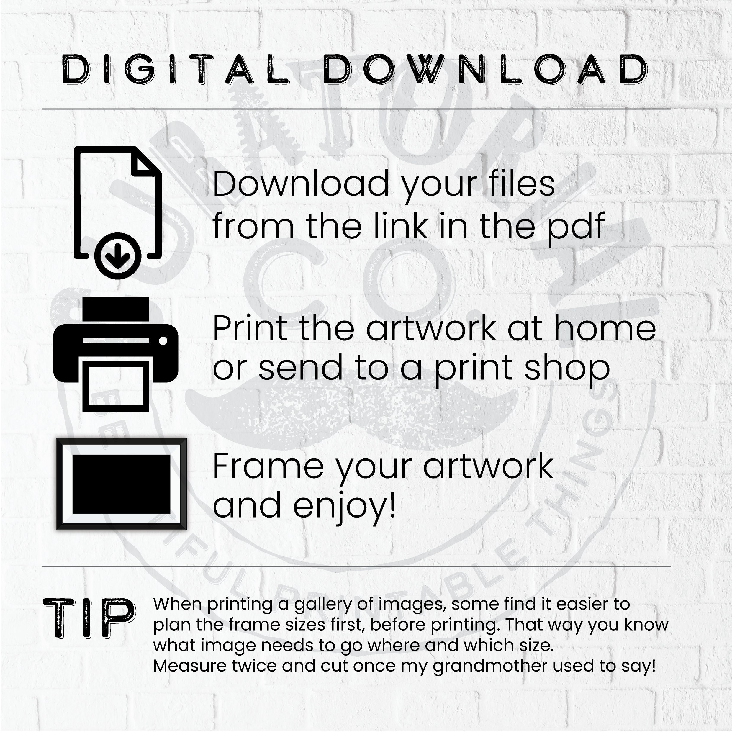 Printable Wall Art for Entry or Hallway. HOLA Vintage Creative ...