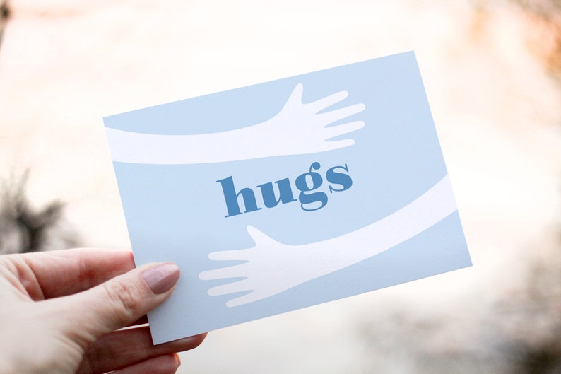 Sympathy Card HUGS Card Digital Download, Print at Home. A Card for ...