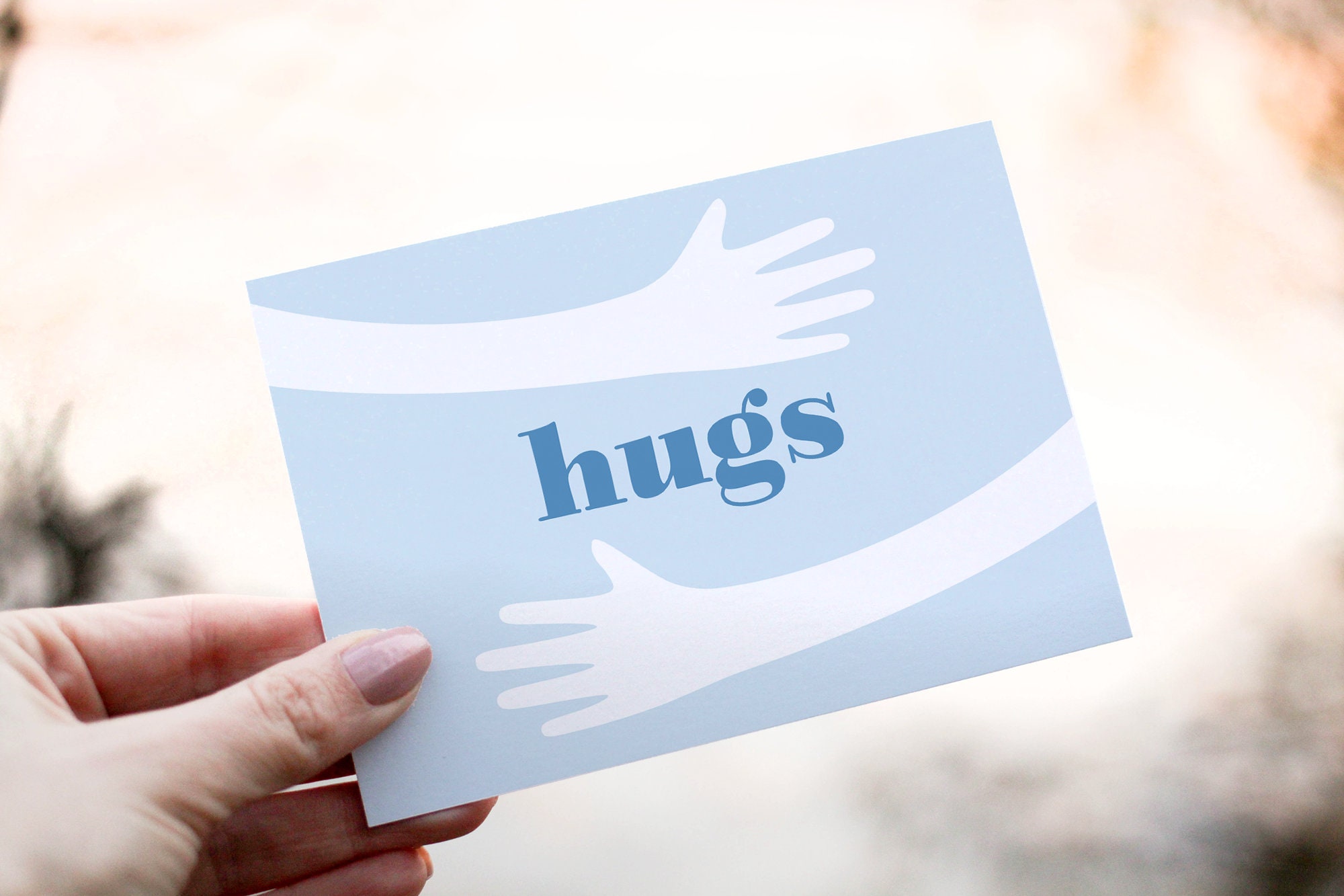 Sympathy Card HUGS Card Digital Download, Print at Home. A Card for ...