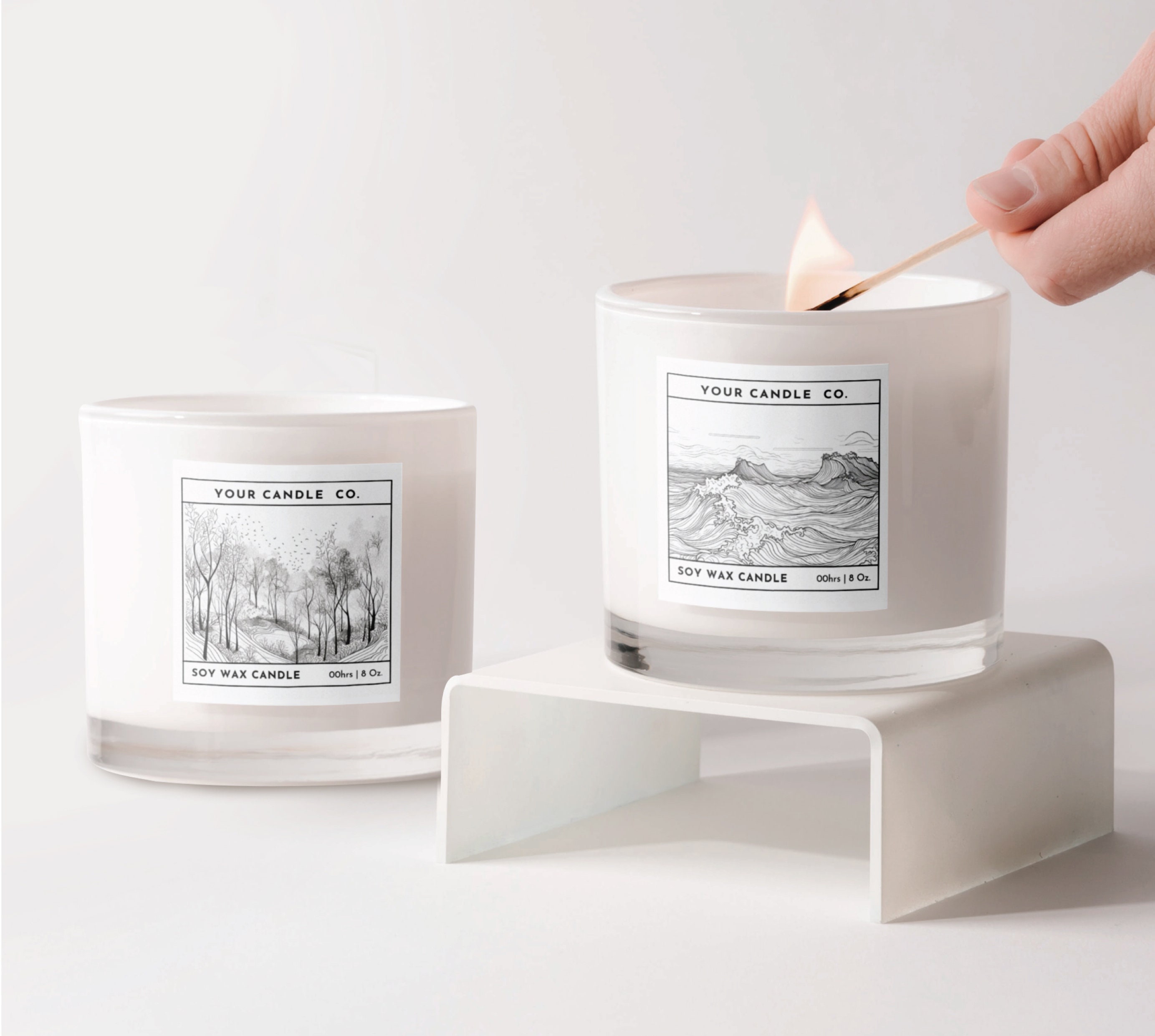 Editable Canva Candle Label Template. Edit With Canva. 3 Sizes With 4 ...