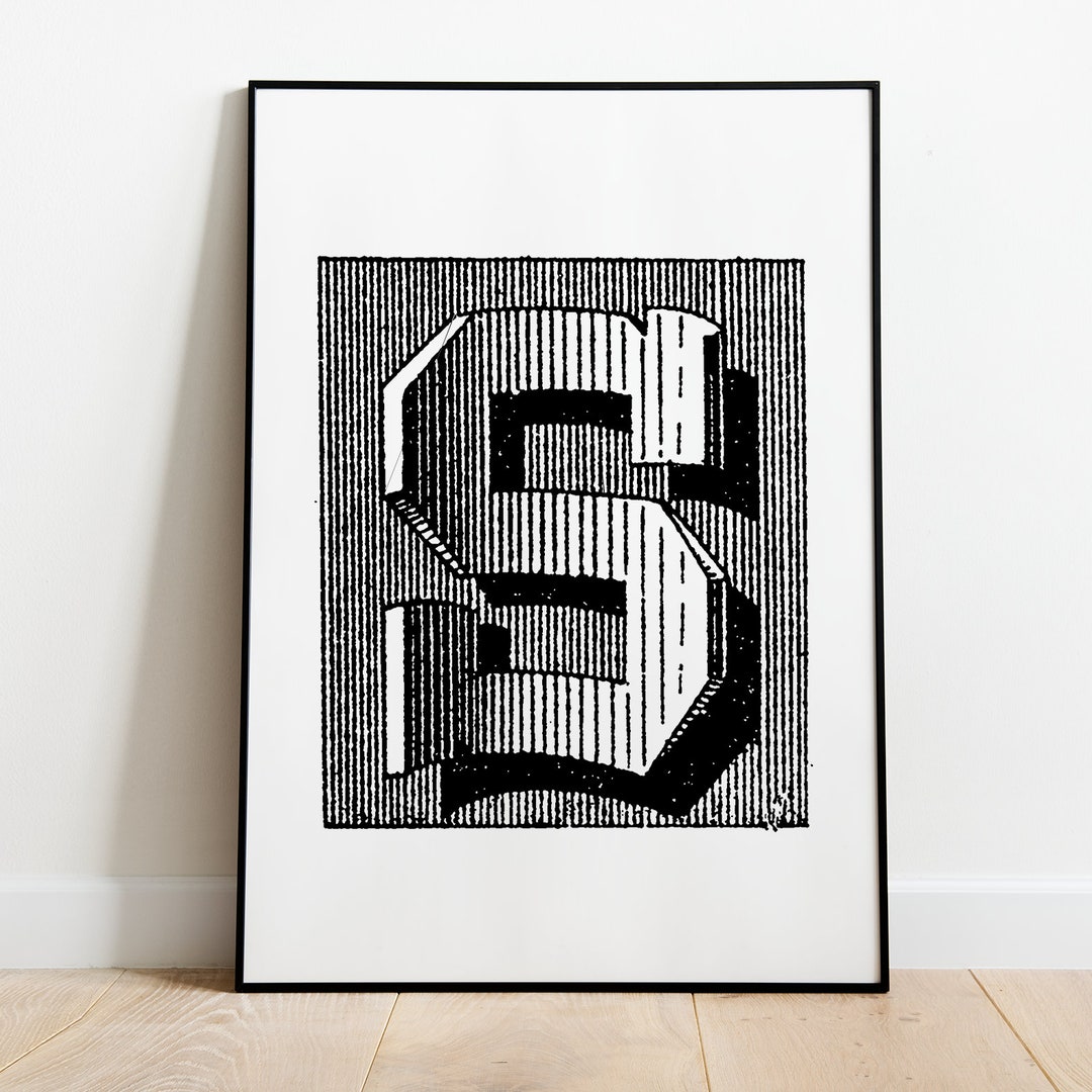 Vintage Letter S Digital Download, Wall Art, Vintage Artwork for ...