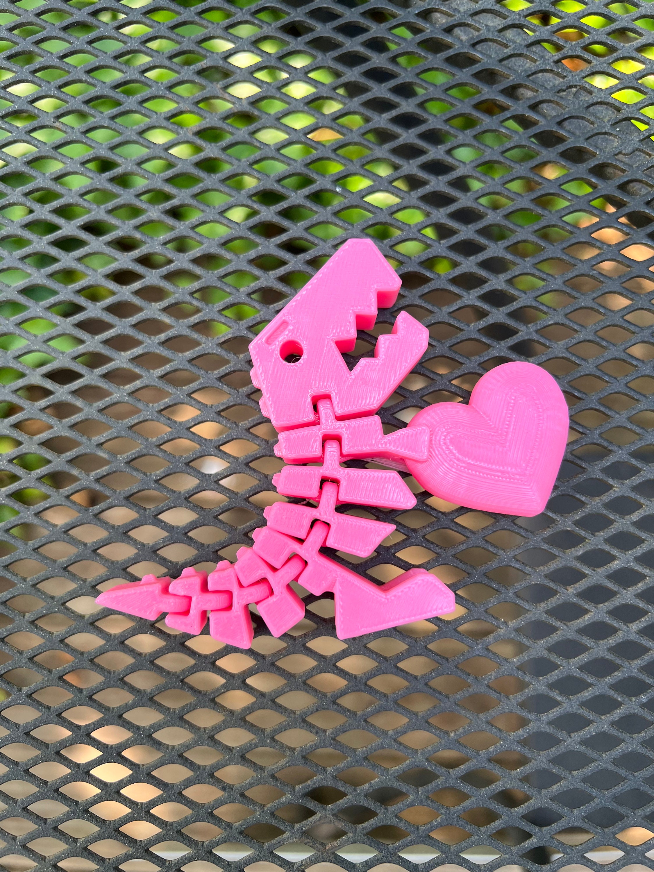 Articulated 3d Printed Heart Dino Small Cute T-rex Decor for - Etsy