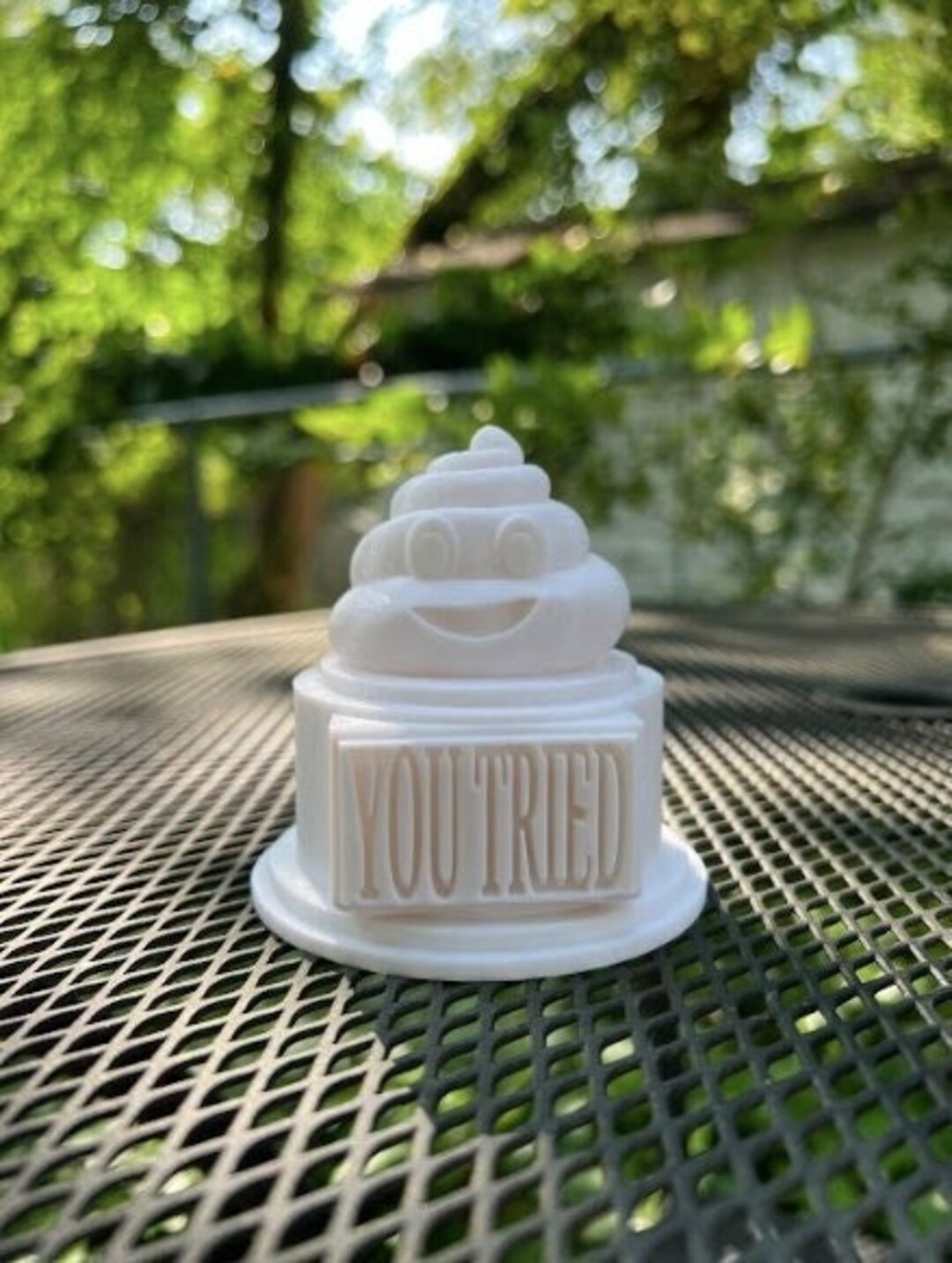You Tried Poop Emoji Trophy 3D Printed Turd Award Perfect - Etsy
