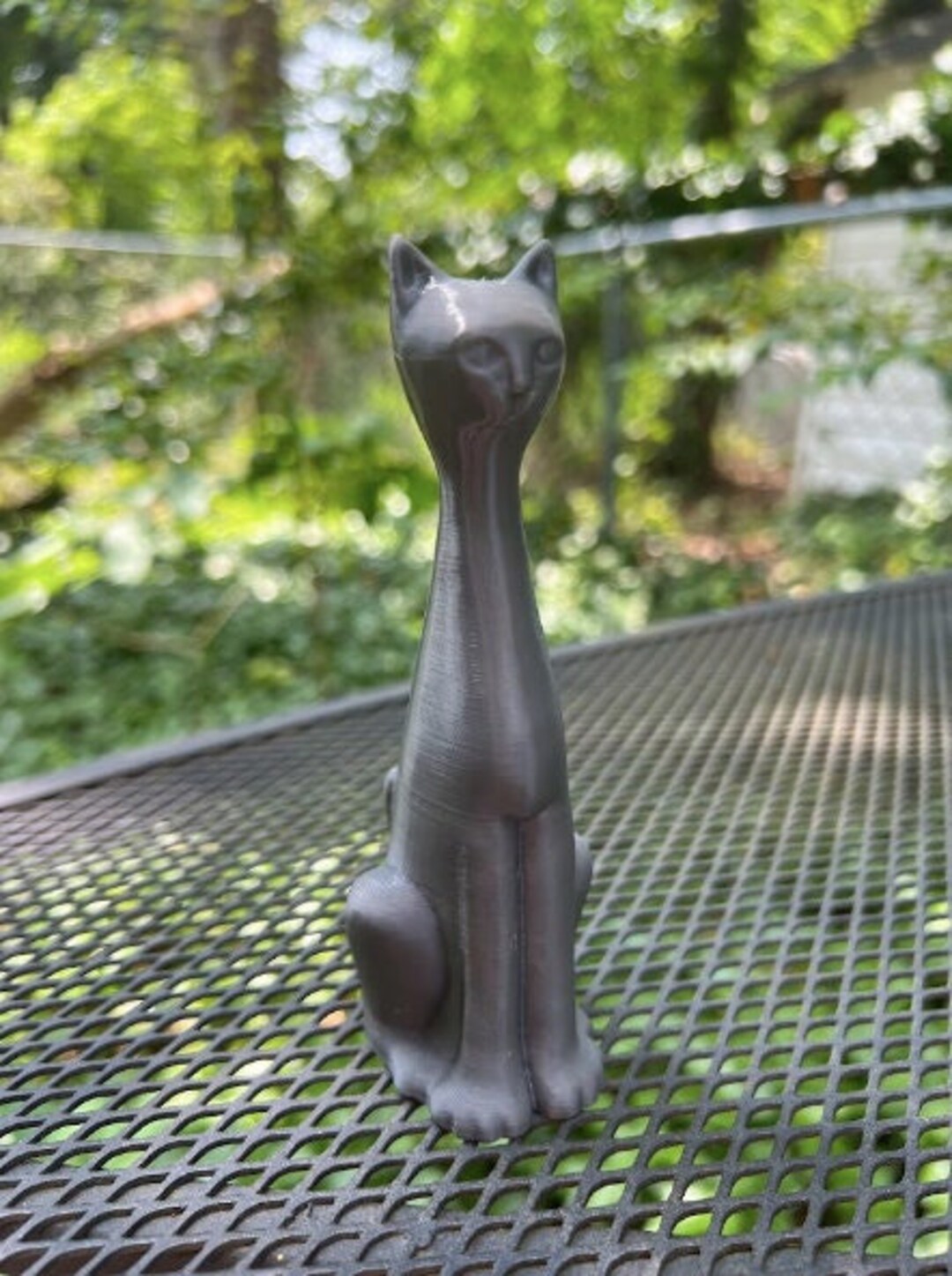 Cat 3d Print Figure, Unique Tall Kitten Custom Sculpture, Home Office ...