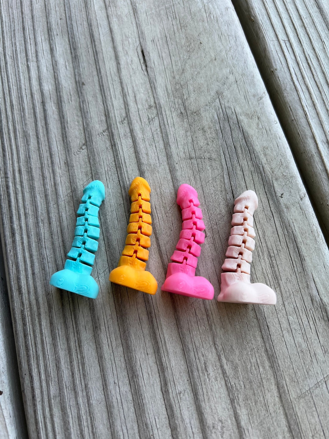 Pack Of 4 Tiny Penis Fidget Toys Small Dick Fidget Figurines Flexi Dick Funny Gag Ts