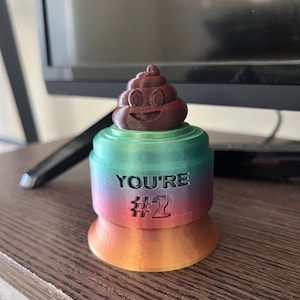 Number Two Poo Award, Youre 2 Poop Trophy, Funny Loser Awards and ...