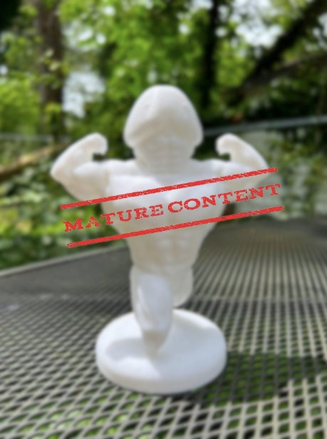 Ultra Swole Weiner Figure 3d Print, Penis Body Builder Sculpture, Funny ...