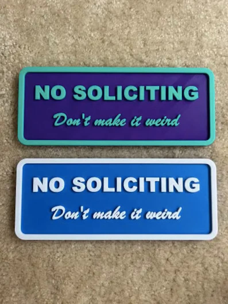 Funny No Soliciting Door Sign - Etsy Canada